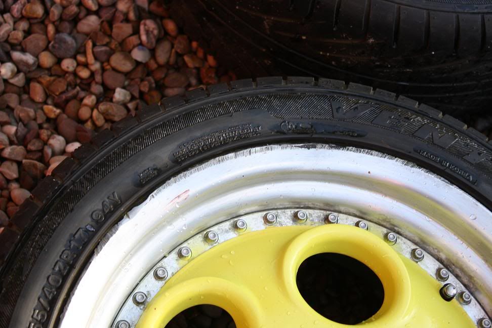 9x17 Autostrada Monza split rims. 5x114. ET20. Yellow centres. Badass ...